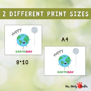 Earth Day Handprint Art Craft | Earth Day Printable for Kids | Happy ...
