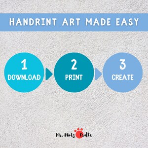 Handprint Art Craft Father's Day Gift for Dad Daddy | Baseball Dad Gift ...