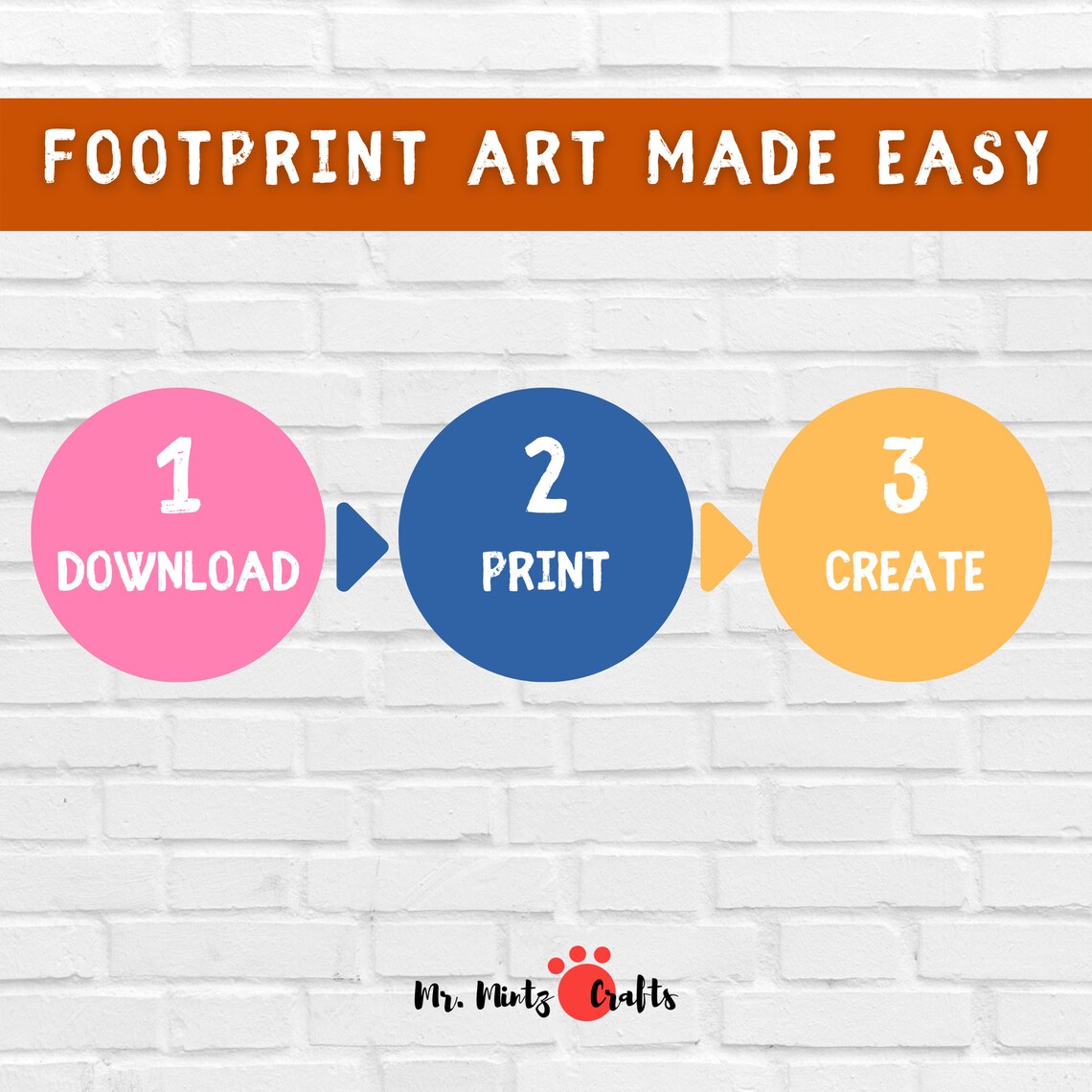 Handprint Footprint Art Craft Father's Day Gift for - Etsy