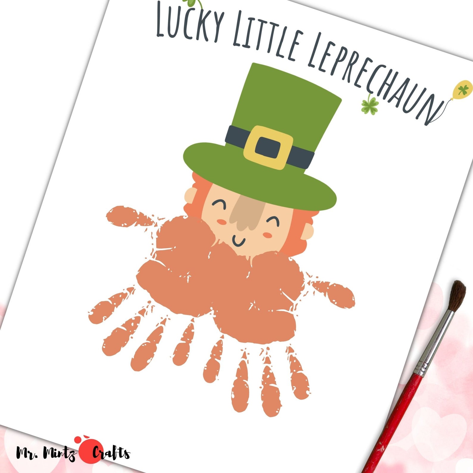 St Patrick's Day Handprint Footprint Crafts Activities for Kids | Lucky ...