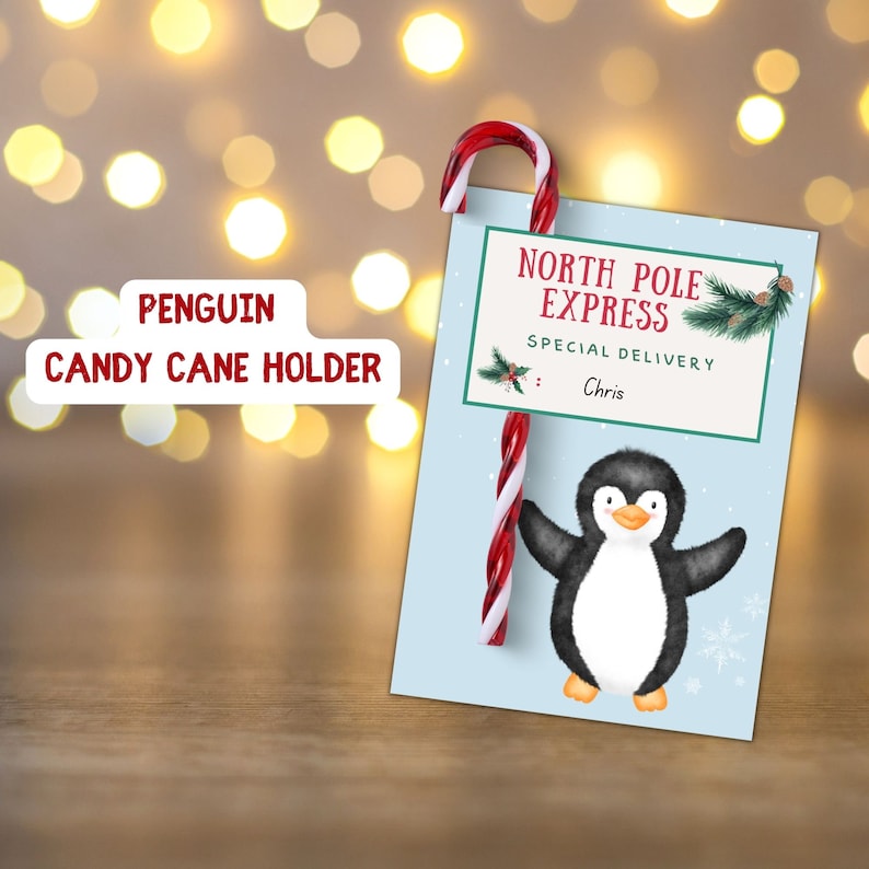 Candy Cane Holder Bundle | Candy Cane Gram | Christmas Candy Cane ...