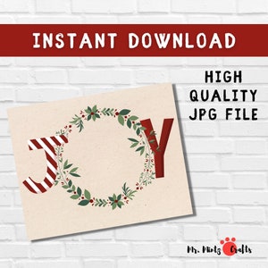 Christmas JOY Handprint Art Craft Template Printable Downloads ...