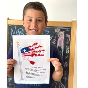 Handprint Art 4th of July | Independence Day Handprint Art Craft ...