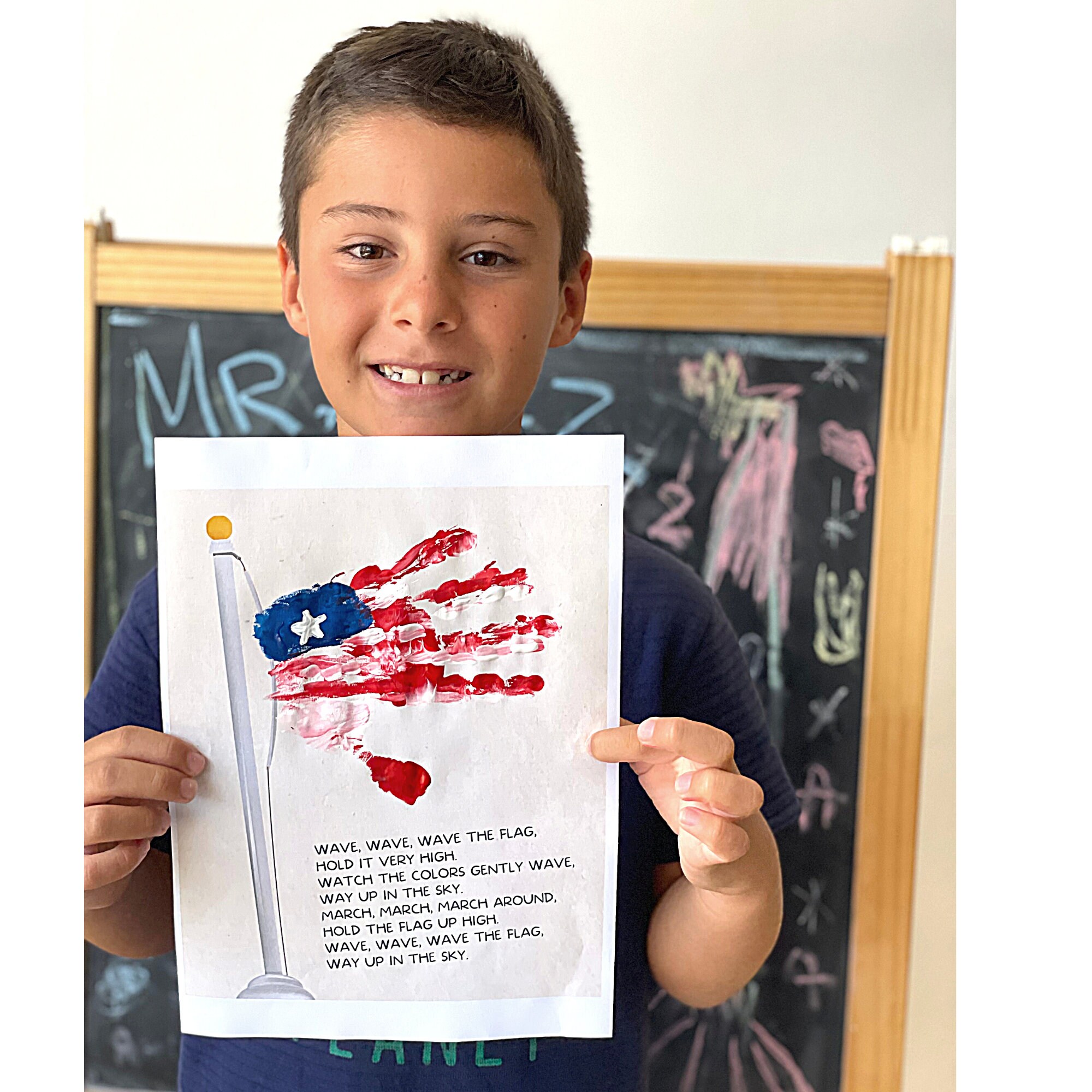 Handprint Art 4th of July | Independence Day Handprint Art Craft ...