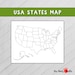 United States Map Svg Jpg Png Pdf Printable US Map for Kids Coloring ...