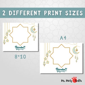 Ramadan Handprint Art Craft Printable | Ramadan Decor | Ramadan Cards ...