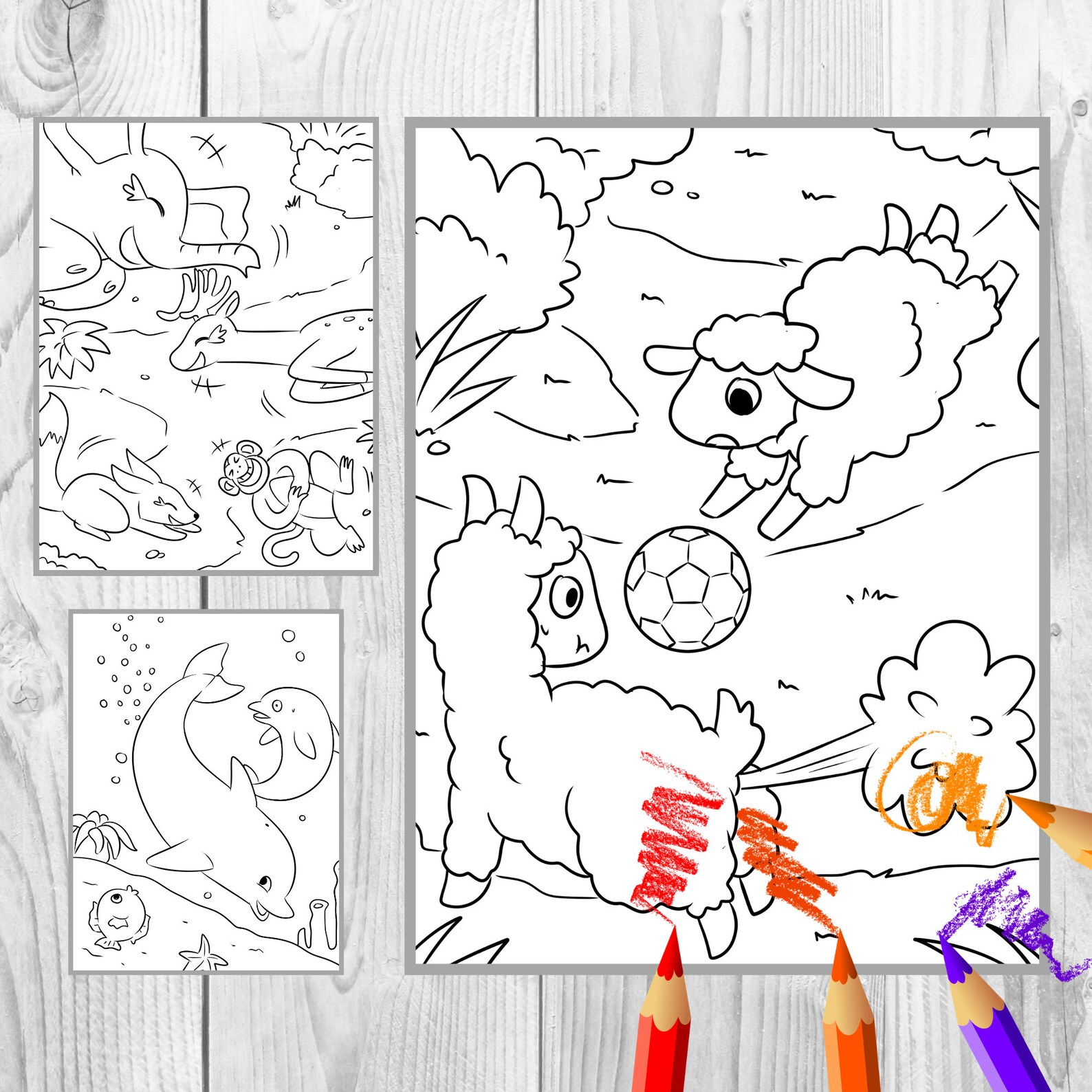 The Farting Animals Coloring Book Printable Coloring Pages for Kids and ...