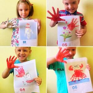 Handprint Calendar 2025 Printable With CANADIAN HOLIDAYS | Handprint ...