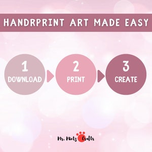 Mothers Day Handprint Fingerprint Art Craft Printable From Son Daughter ...