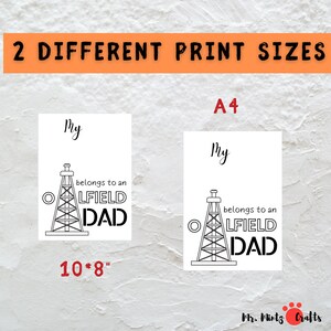 Handprint Art Craft Father Dad Oilfield | Fathers Day Gifts From Kids ...