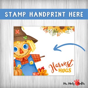 Fall Scarecrow Handprint Art Craft | Harvest Crafts for Kids | Autumn ...