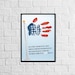 Flag Poem Labor Day Handprint Keepsake Art Craft Printable | USA ...