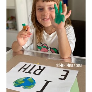 Earth Day Handprint Art Craft | Earth Day Printable for Kids | Happy ...