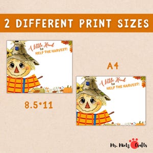 Fall Scarecrow Handprint Art Craft | Autumn Harvest Art Craft ...