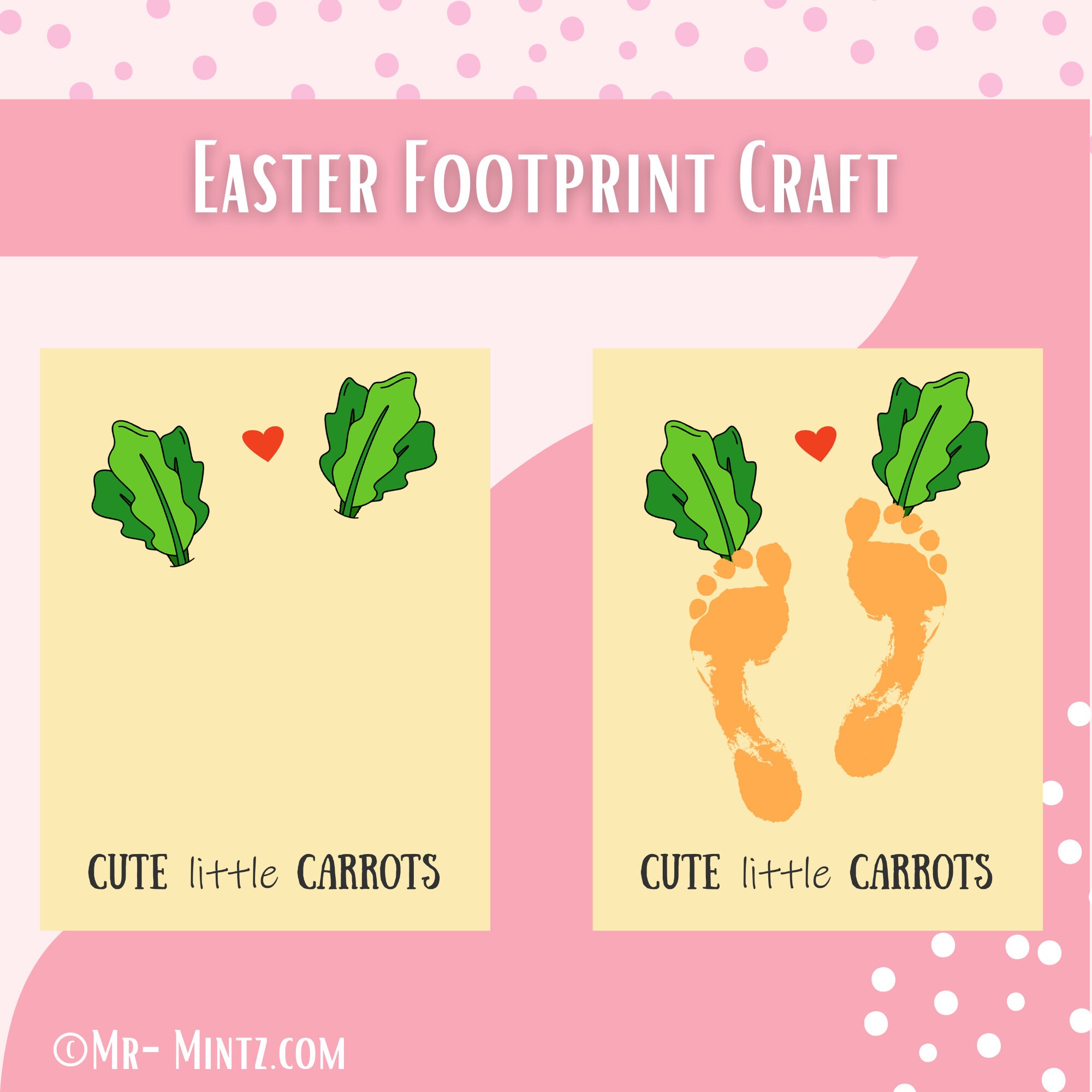 Easter Handprint Footprint Craft Bundle Hoppy Happy Easter - Etsy