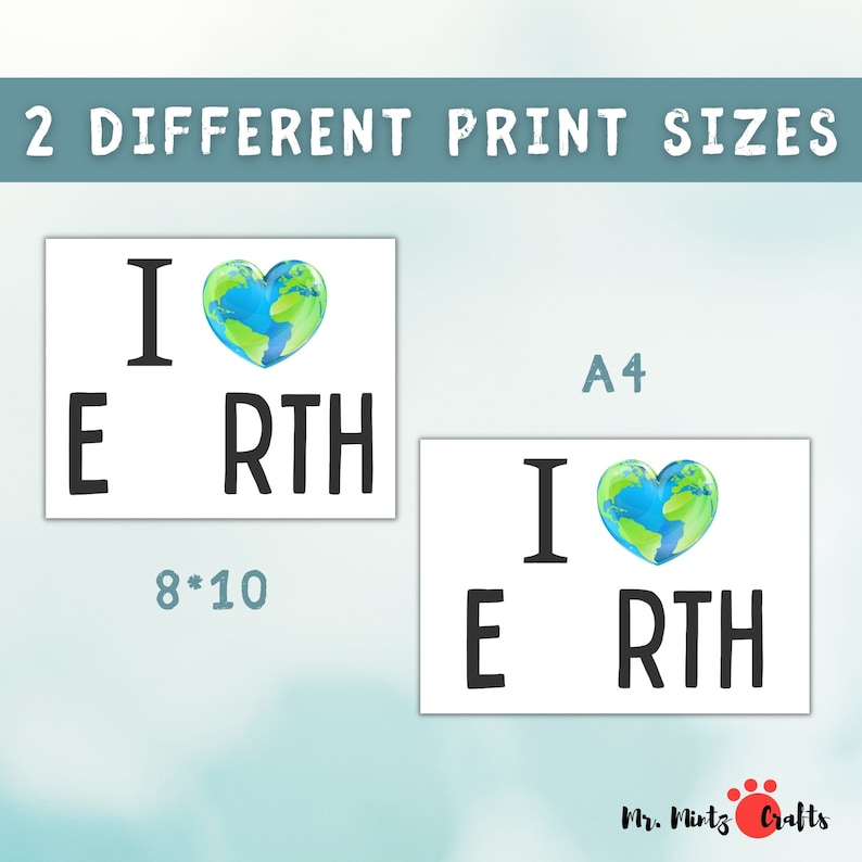 Earth Day Handprint Art Craft | Earth Day Printable for Kids | Happy ...