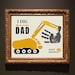 Handprint Art Craft Father's Day Gift for Dad Grandpa Papa Construction ...