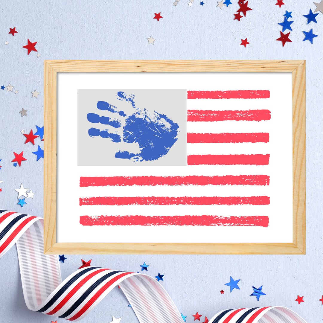 Handprint Art 4th of July | Independence Day Handprint Art Craft ...