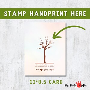 Fingerprint Art Fathers Day Fingerprint Craft Handprint Gifts for Dad ...