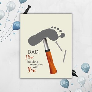 Handprint for Dad Daddy | Fathers Day Handprint Footprint Art Craft ...