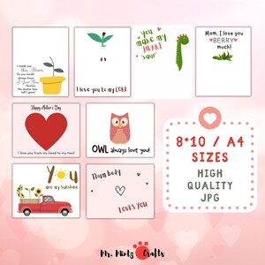 Mothers Day Handprint Fingerprint Art Craft Printable From Son Daughter ...