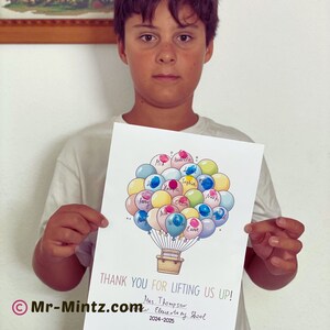 Teacher Appreciation Keepsake Gift Handprint Fingerprint Art Craft ...