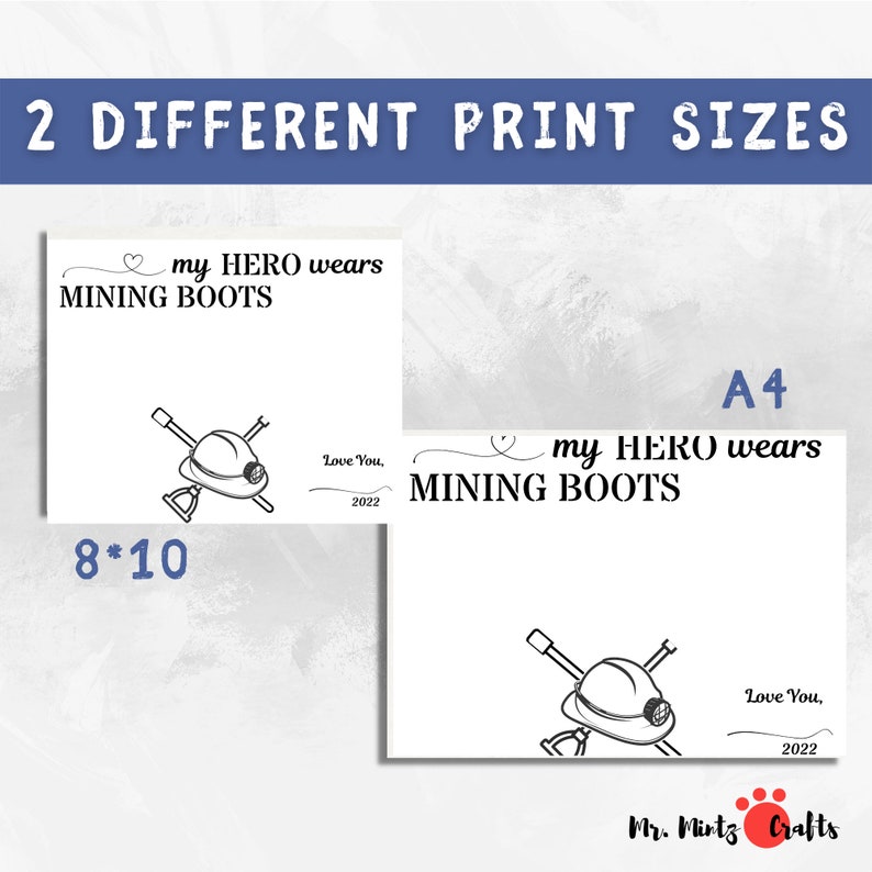 Coal Miner Gifts | Handprint Footprint Art Craft Father's Day Gift ...