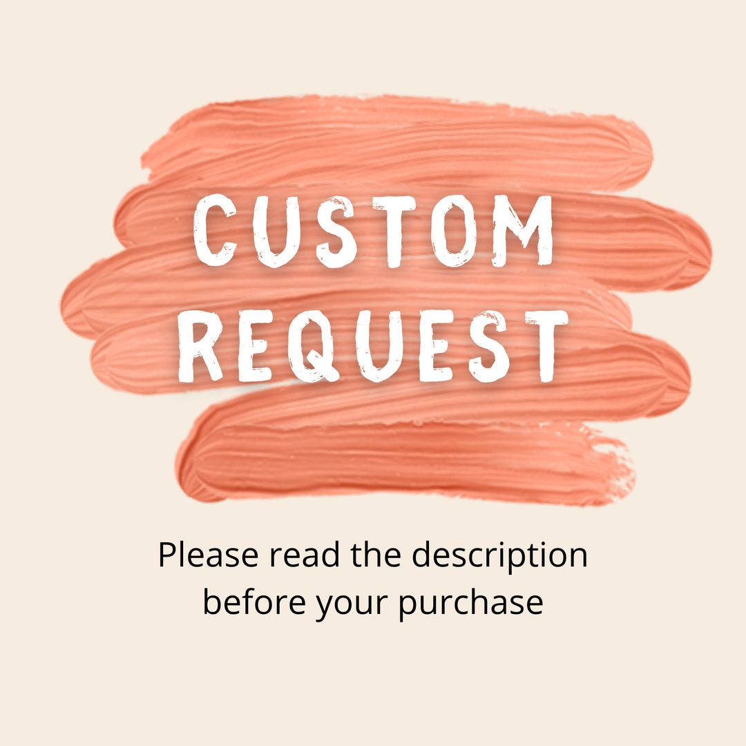 Custom Request | Custom Add on | Customization Text, Custom Font Color ...