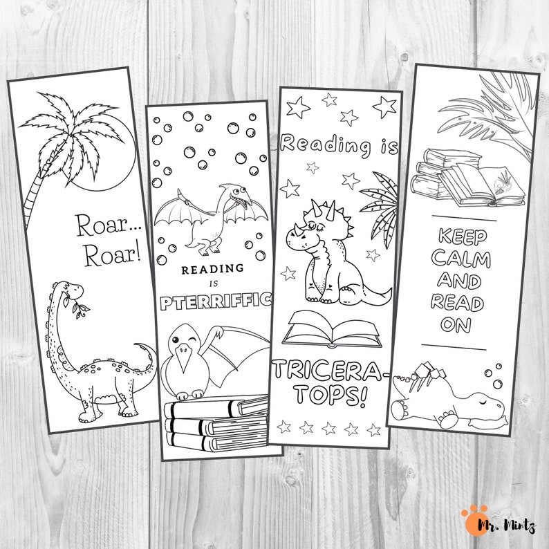 Printable Bookmarks With Quotes to Color Cute Coloring - Etsy