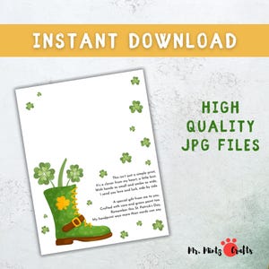 St. Patrick’s Day Handprint Craft With Poem | Shamrock Handprint Art ...