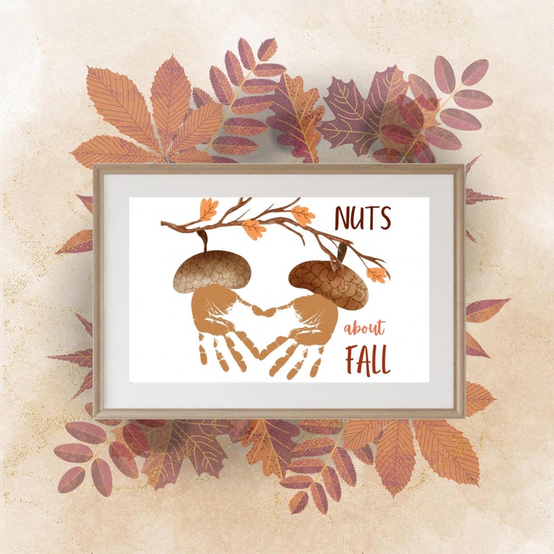 Thanksgiving Handprint Footprint Art Craft for Kids Fall - Etsy