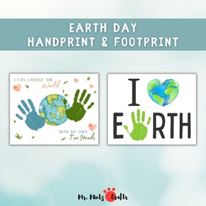 Earth Day Handprint Craft | Earth Day Printable Kids | Earth Day ...