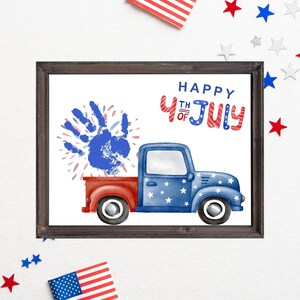 Fourth of July Handprint Art Craft Firework Handprint Art Happy 4th of ...