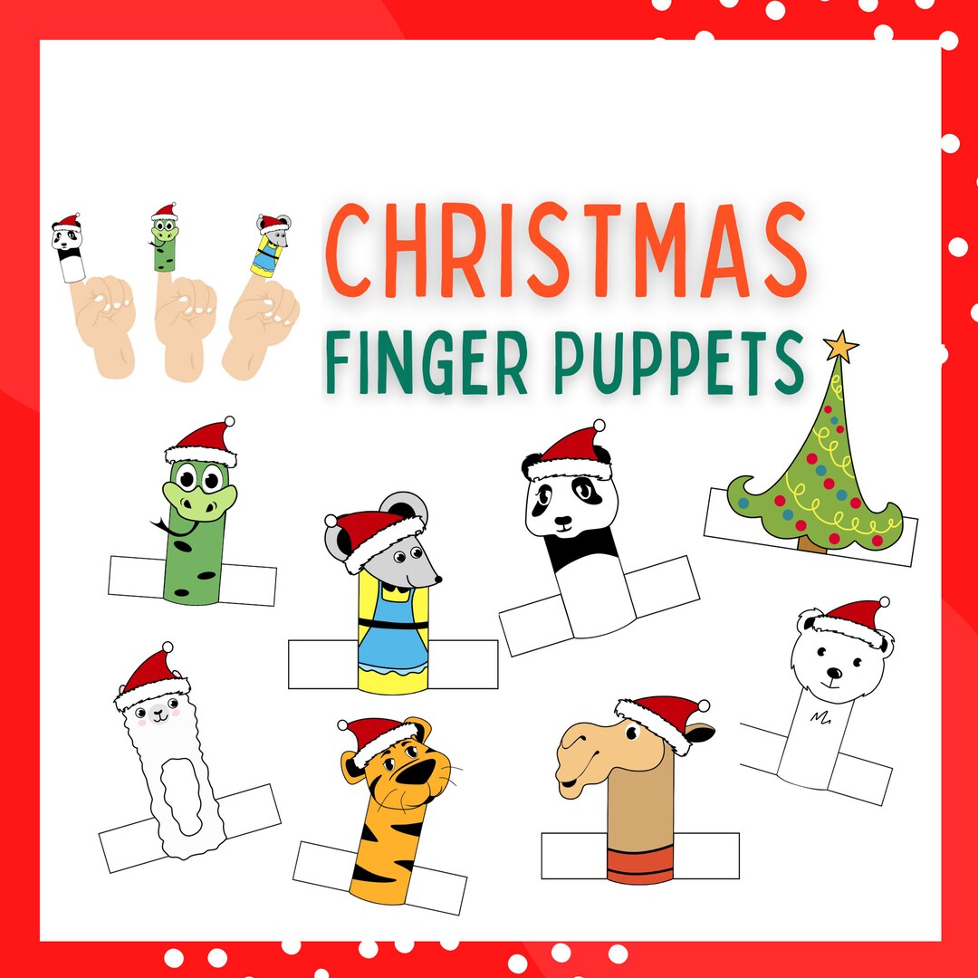 Finger Puppets: Christmas Tree, Panda, Polar Bear, Tiger and More ...