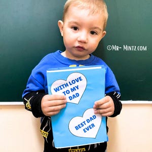 Father’s Day Pop-up Card Printable | DIY 3D Card for Dad Fathers Day ...