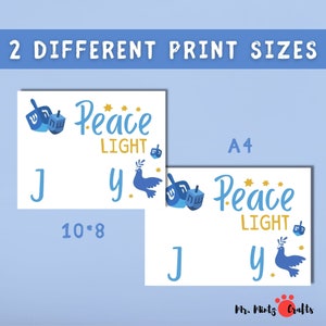 Hanukkah Card | Hanukkah Chanukah Handprint Art Craft | Hanukkah Gift ...