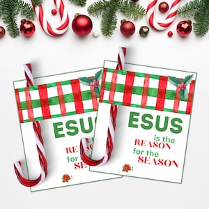 Jesus is the Reason for the Season Candy Cane Holders I Candy Cane Gram ...