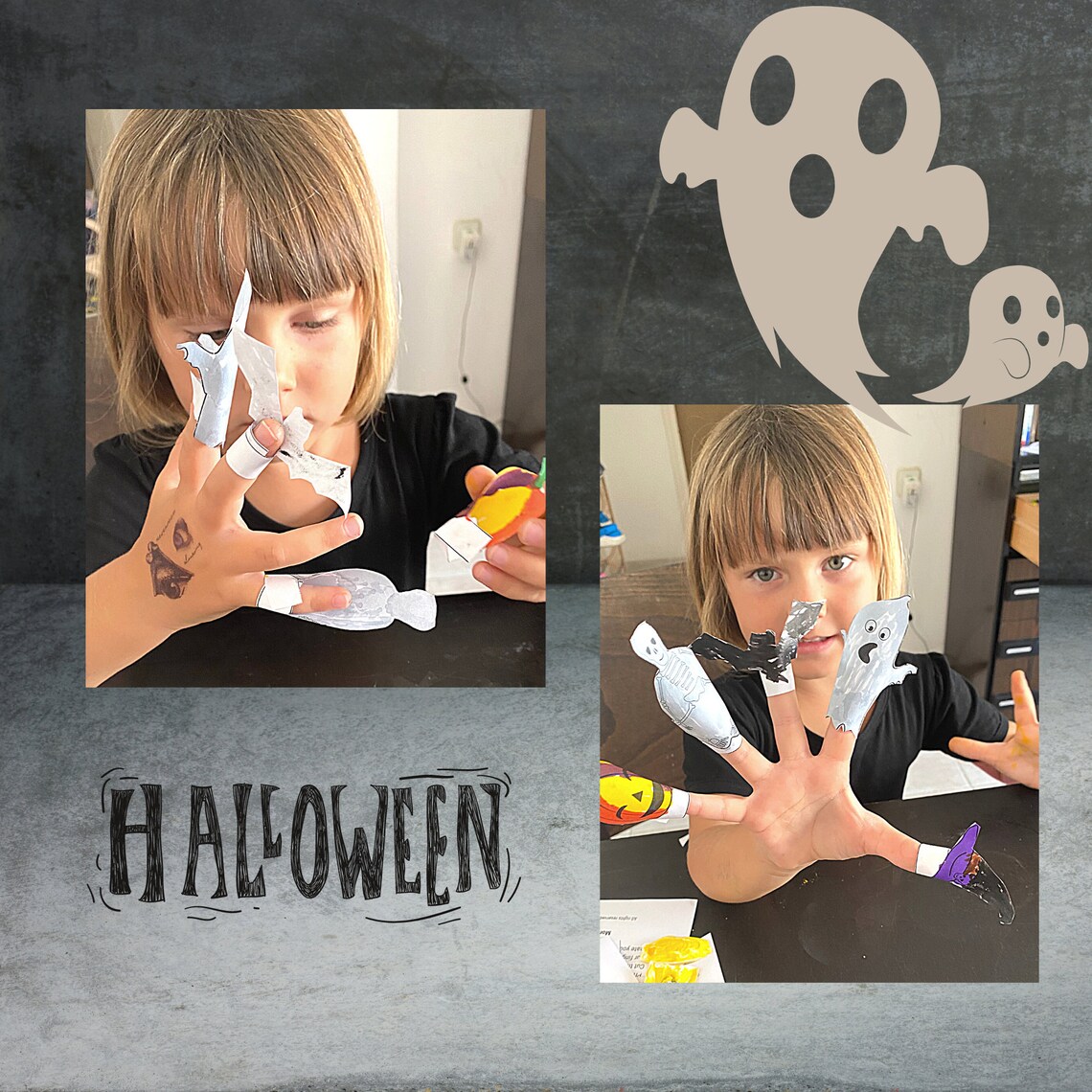 Kids Halloween Activity Finger Puppets Montessori Toys - Etsy