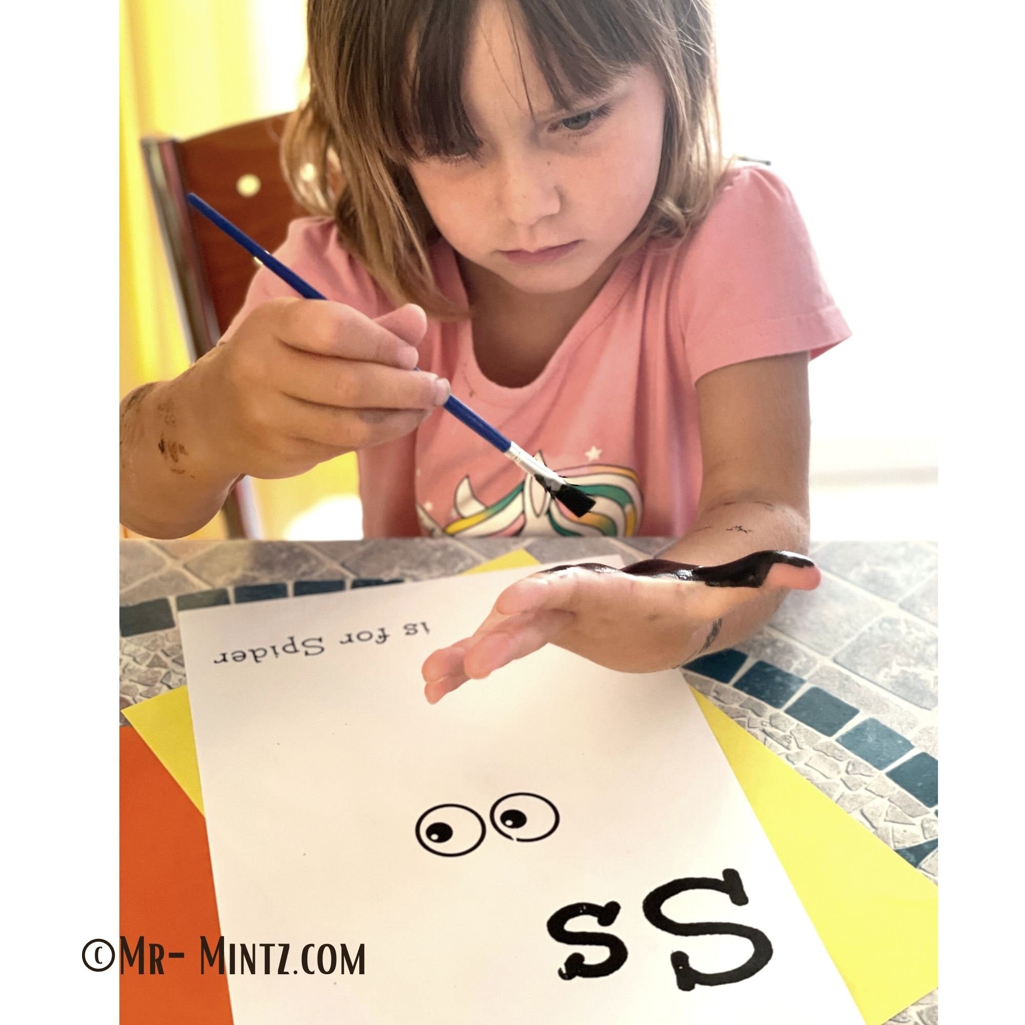 Alphabet Handprint Art Craft | My Handprint ABC Alphabet Book ...
