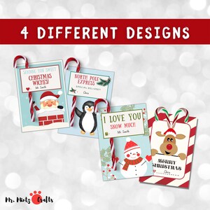 Candy Cane Holder Bundle | Candy Cane Gram | Christmas Candy Cane ...