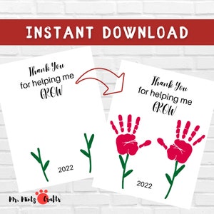 Teacher Appreciation Gift | Teacher Thank You | Handprint Art Crafts ...