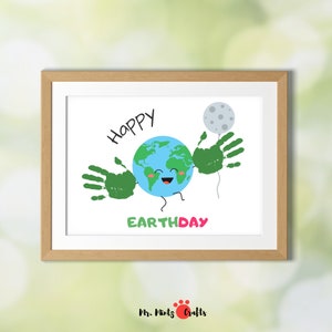 Earth Day Handprint Art Craft | Earth Day Printable for Kids | Happy ...