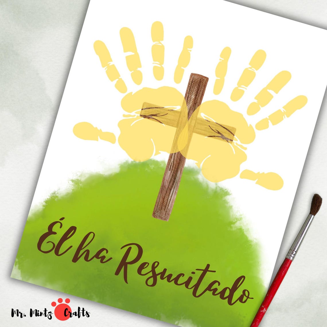He is Risen Handprint Craft Activity for Spanish Class Preschool ...