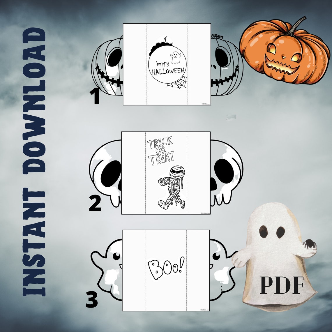 Happy Halloween Pop up Card Halloween Cards Handmade | Etsy