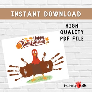 Thanksgiving Handprint Art Craft Activities for Kids | Turkey Craft for ...