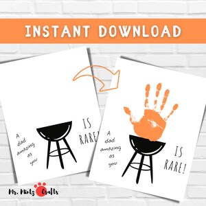 Fathers Day Gifts From Kids Grill | Handprint Art Craft for Fathers Day ...