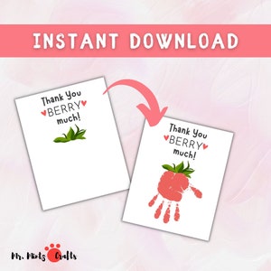 Teacher Appreciation Week Gift Handprint Art Craft Printable | Thank ...