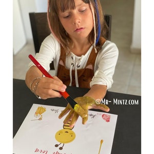 Rosh Hashanah Handprint Art Craft | Rosh Hashanah Card | Rosh Hashanah ...