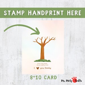 Tree Handprint Art Craft | Fathers Day Handprint Gifts for Dad From ...