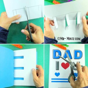 Father’s Day Pop-up Card Printable | DIY 3D Card for Dad Fathers Day ...